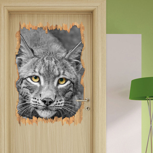 East Urban Home Wandtattoo Schöner wachsamer Luchs | Wayfair.de